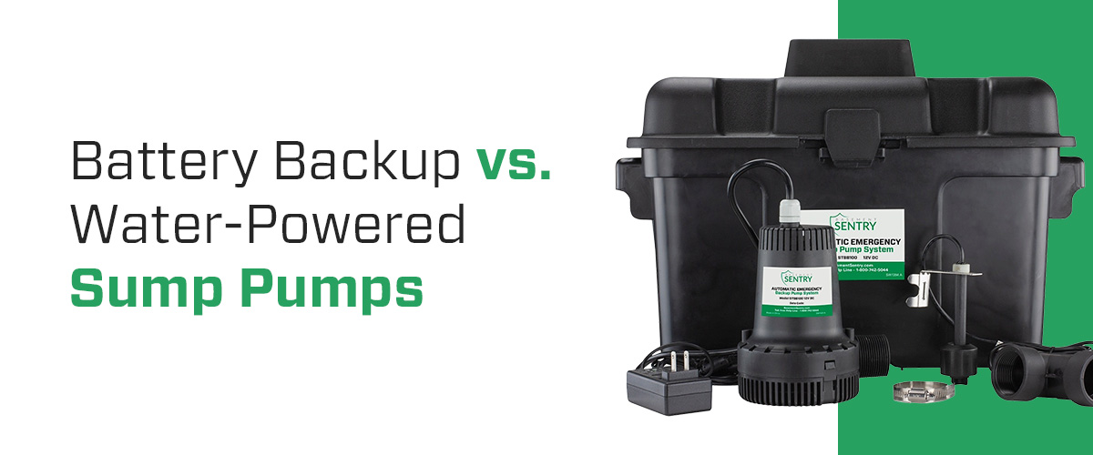 Battery Backup Vs. Water Powered Sump Pump